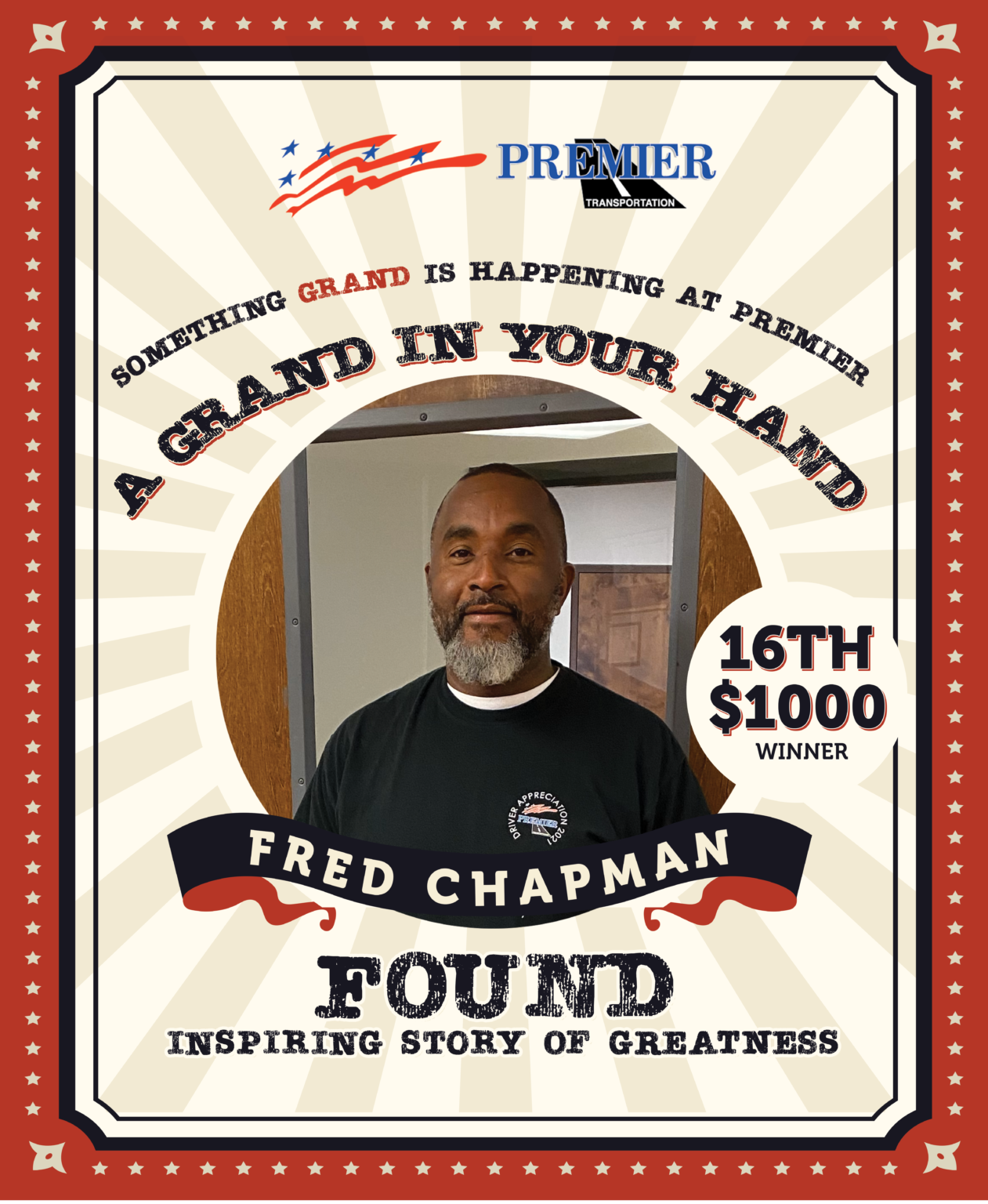 Congratulations, Fred Chapman! Our 16th Grand In Your Hand Contest ...